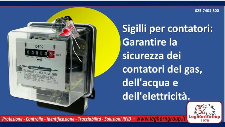 Sigilli per contatori: Garantire la sicurezza dei contatori del gas ...